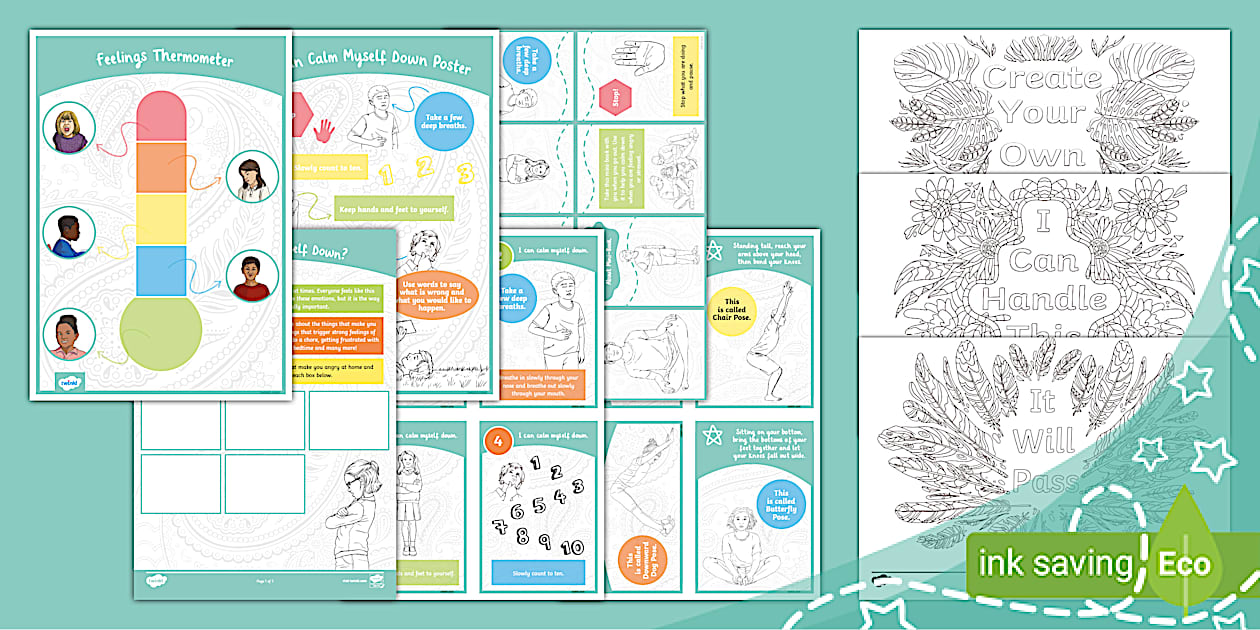 I Can Calm Myself Down Activity Pack (teacher made) - Twinkl