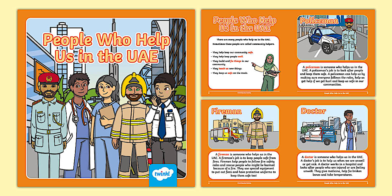 People Who Help Us In The UAE eBook (teacher made) - Twinkl