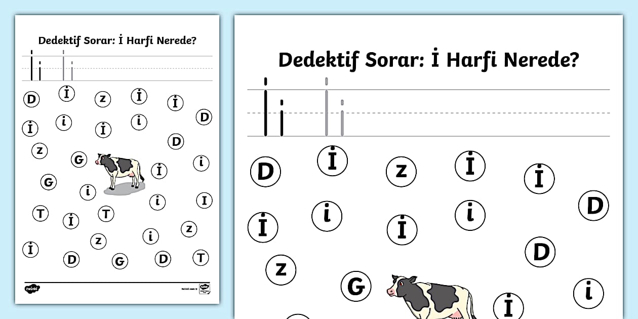 Dedektif Sorar: İ Harfi Nerede? (teacher made) - Twinkl
