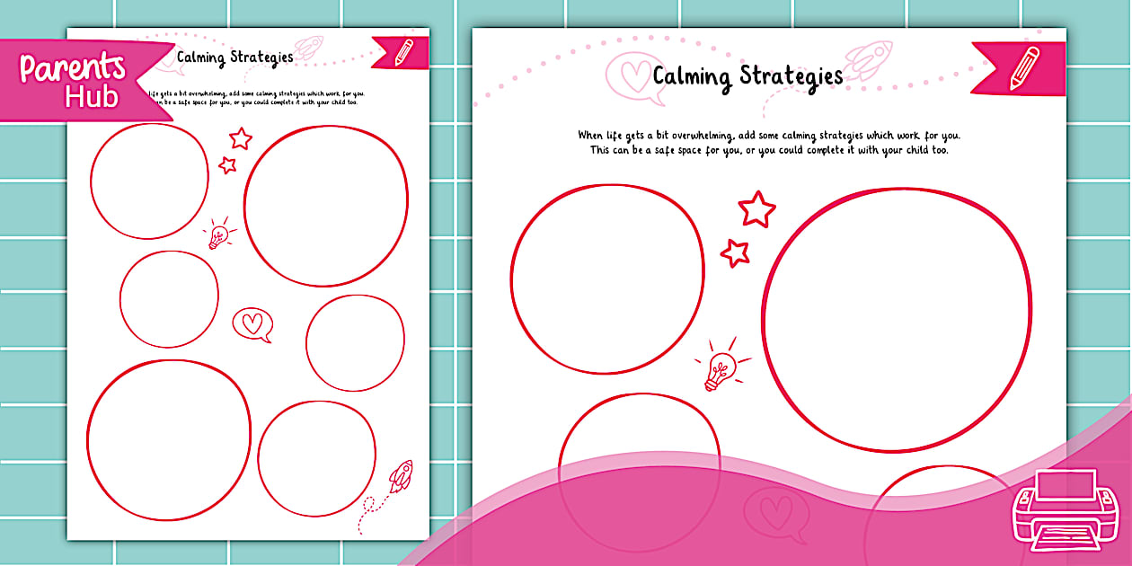 Parents | Calming Strategies | Family Organiser - Twinkl