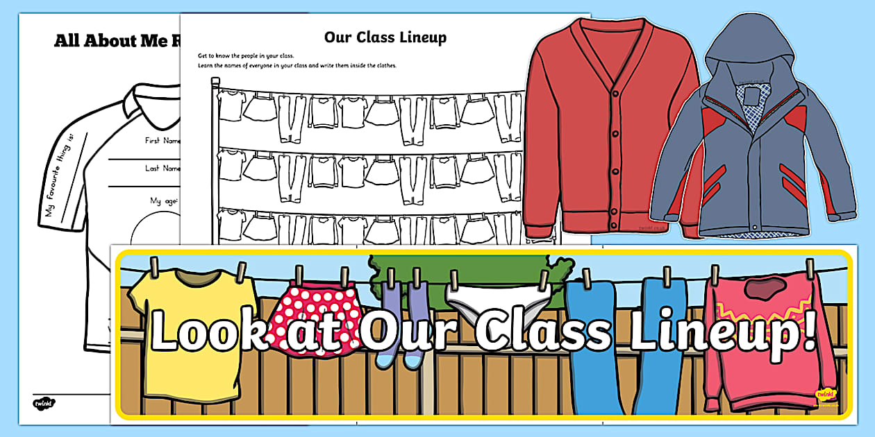 Back to School Clothesline Themed Resource Pack - Twinkl