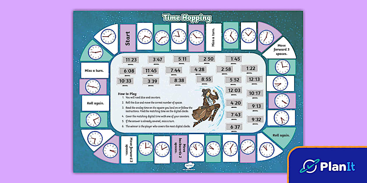 Time Hopping Board Game - Twinkl PlanIt Aus (teacher made)