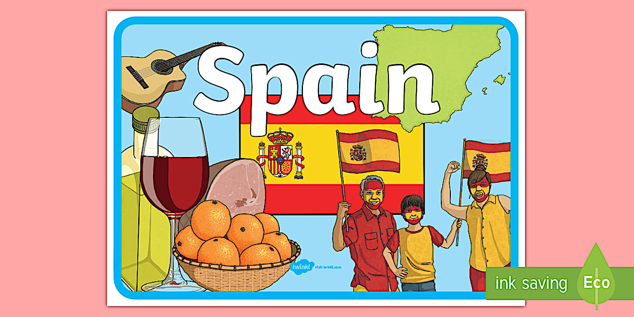 Spain Display Poster - Spain Display Banner (Teacher-Made)