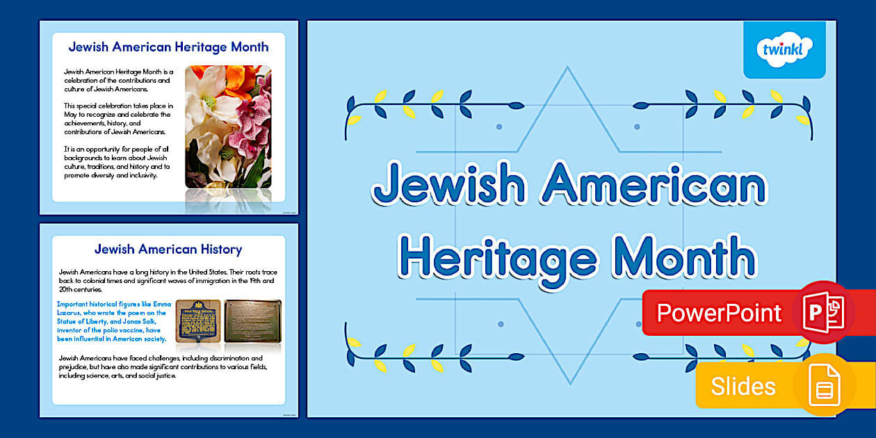 Jewish American Heritage Month PowerPoint & Google Slides