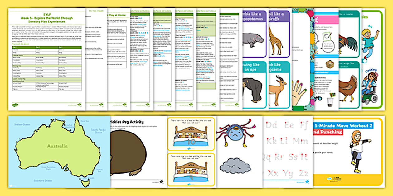 EYLF Term 2 Week 5 School Closure Home Learning Pack