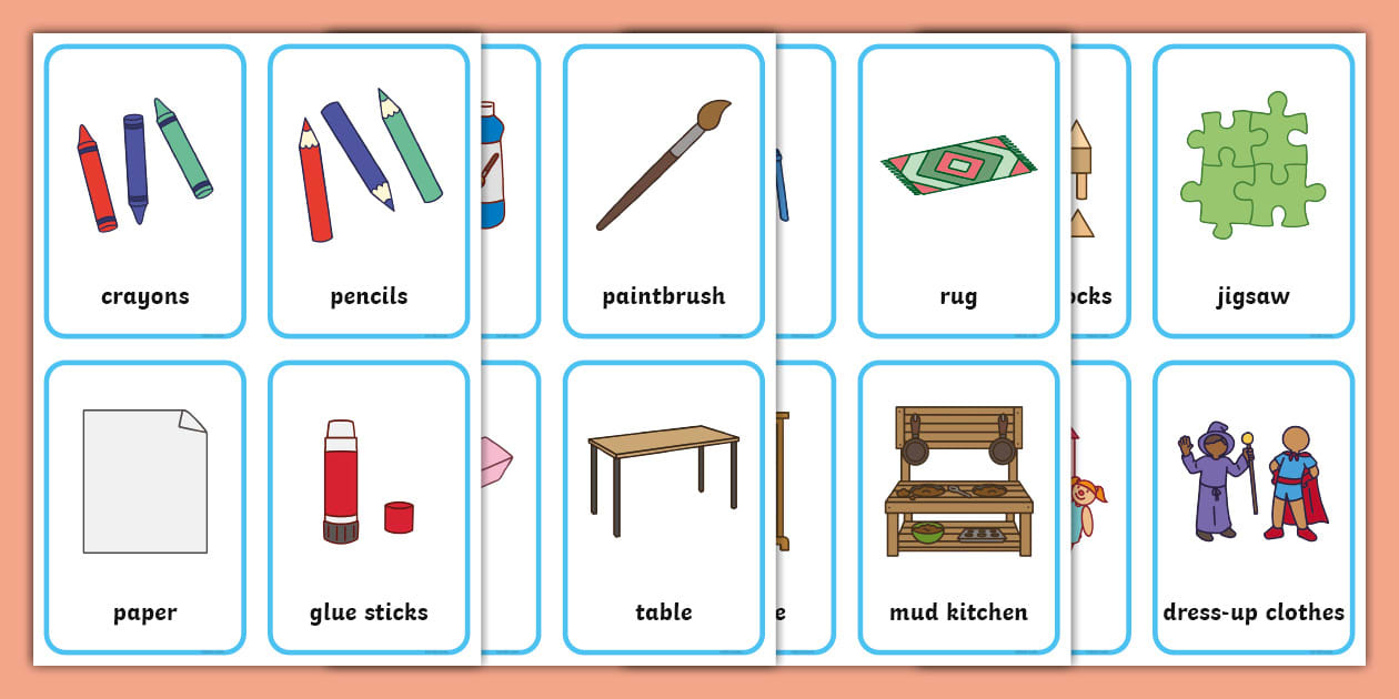 Twinkl Symbols: Everyday Objects Vocabulary Flashcards