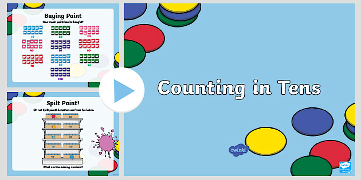 Counting in Tens PowerPoint | Maths | Skip Counting - Twinkl