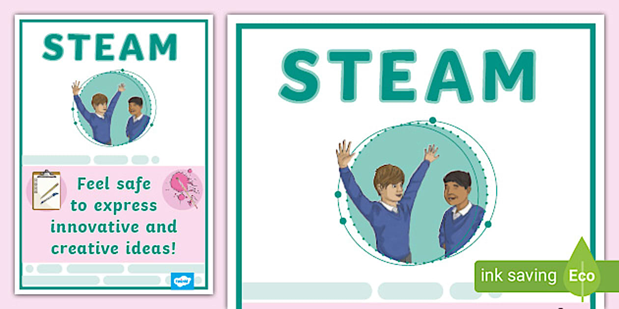 STEAM Feel Safe Display Poster (teacher made) - Twinkl
