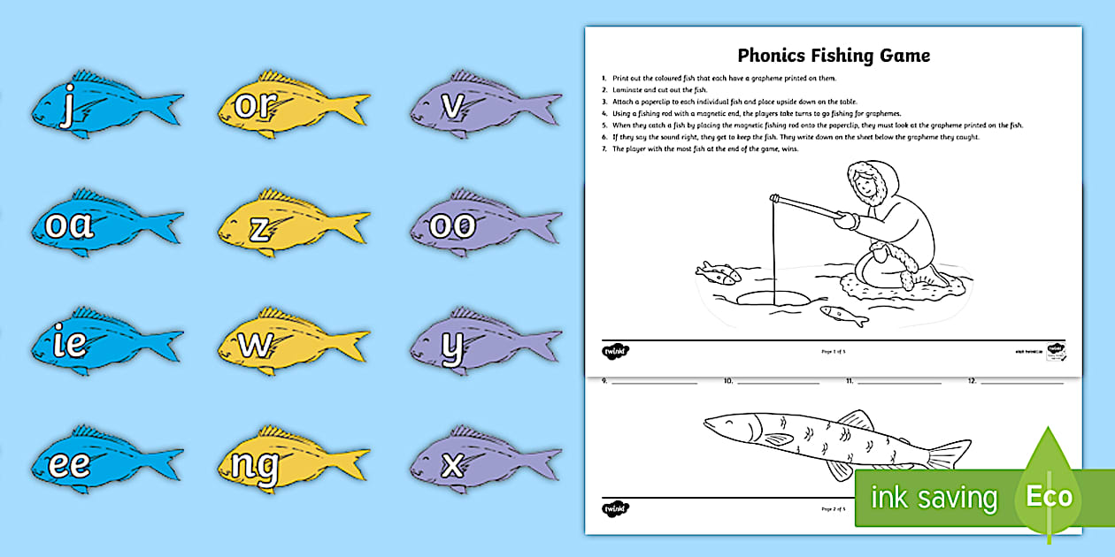 Phonics Fishing Game | Phonics | Twinkl Ireland - Twinkl
