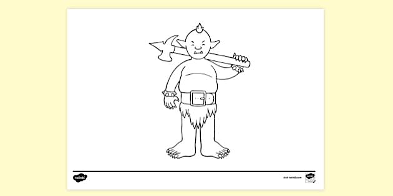 Orc Colouring | Colouring Sheets (teacher made) - Twinkl