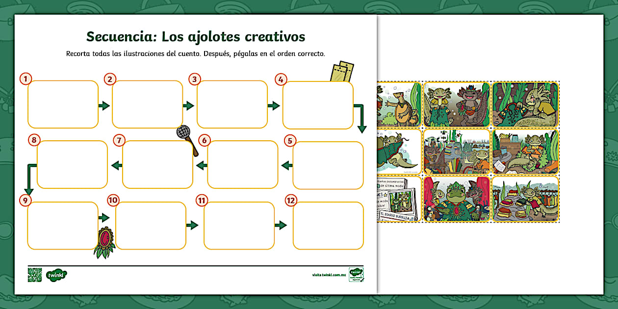 Los ajolotes creativos - secuencia (teacher made) - Twinkl