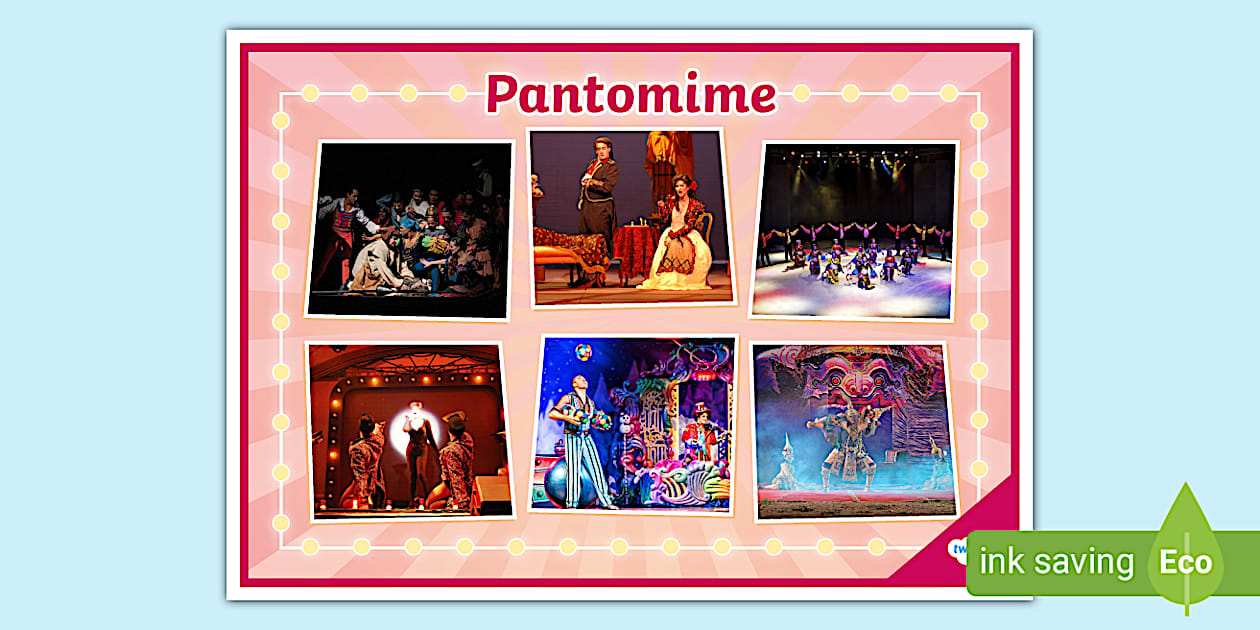 Pantomime Photo Display Poster (teacher made) - Twinkl