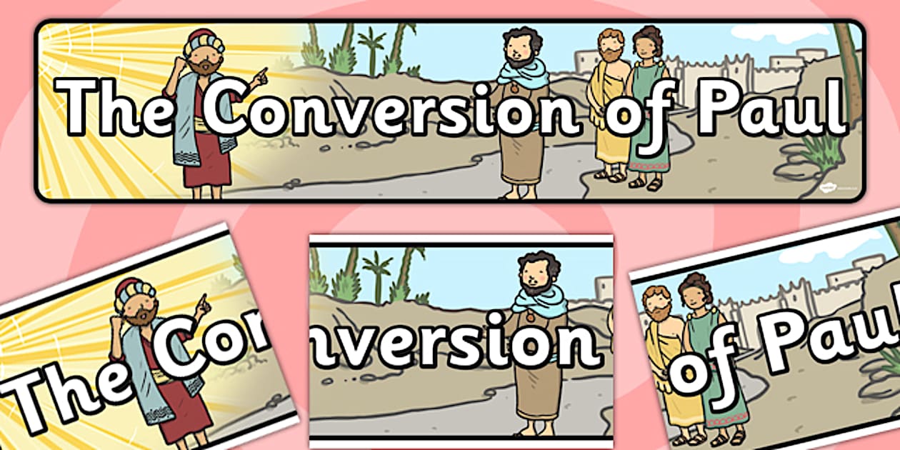 The Conversion of Paul Display Banner - Twinkl