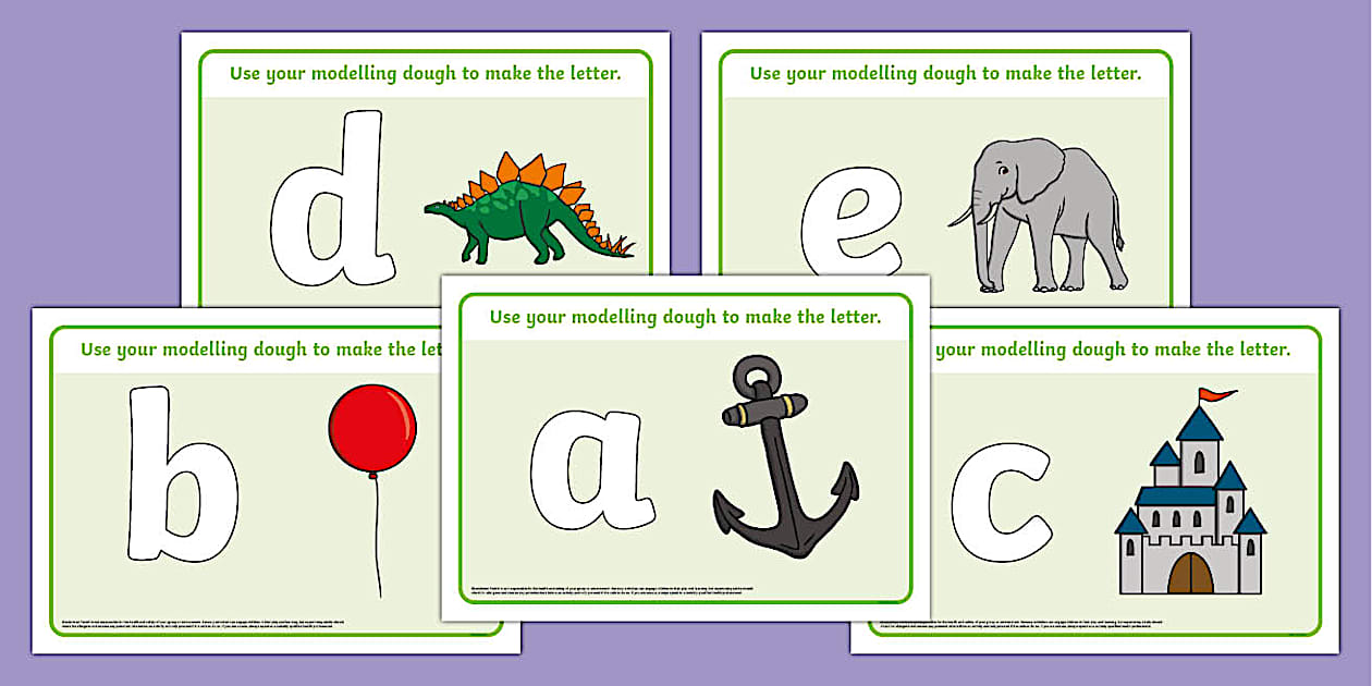 A to Z Alphabet Modelling Dough Mats | Twinkl - Twinkl