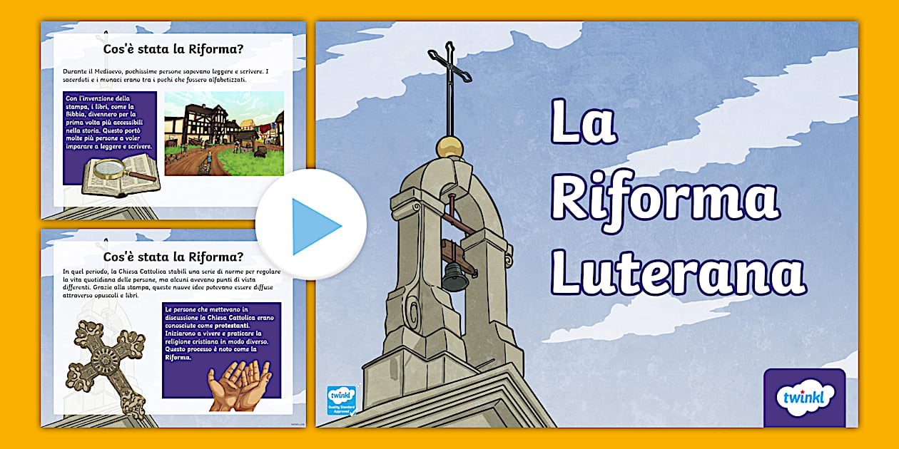 PowerPoint La Riforma Luterana (teacher made) - Twinkl