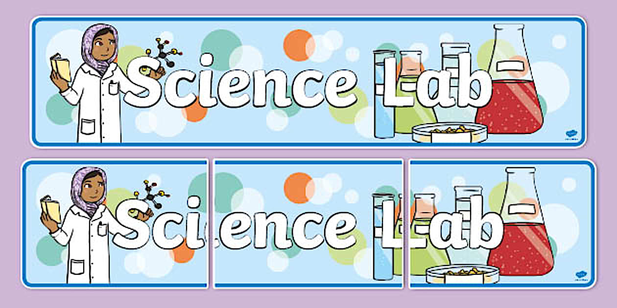 Dyslexic Science Lab Display Banner (teacher made) - Twinkl