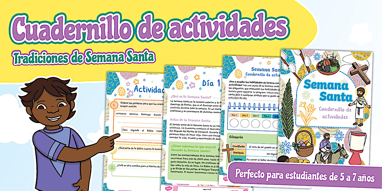 Cuadernillo de actividades: Semana de Tradiciones de Semana Santa ...