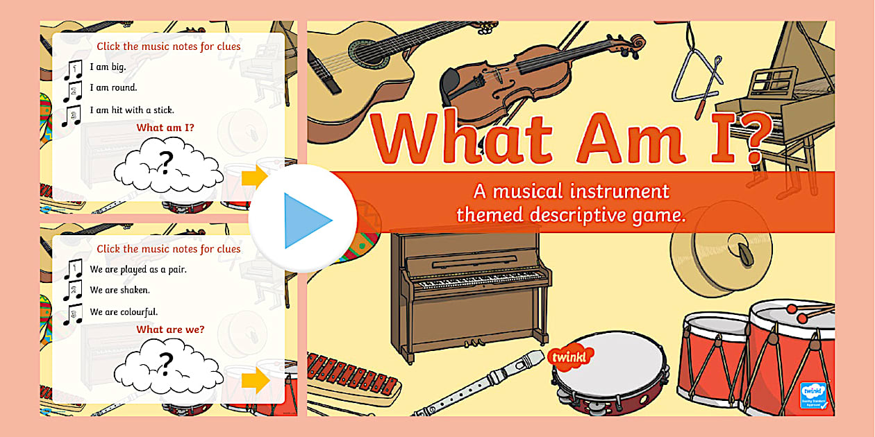 Musical Instrument 'What am I?' PowerPoint - Quiz - Twinkl
