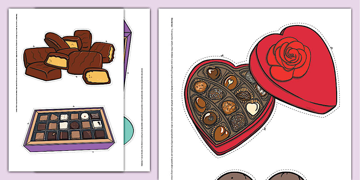 Chocolate Truffles Display Cut-Outs (teacher made) - Twinkl