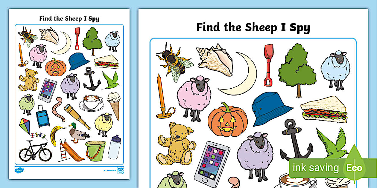 Find the Sheep I Spy (Teacher-Made) - Twinkl