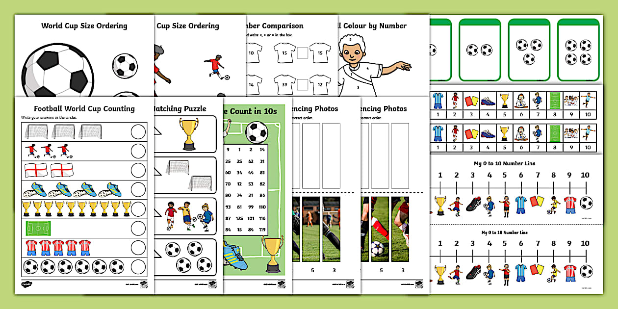 KS1 | Super Maths World Cup | Maths of the Day Activity Pack
