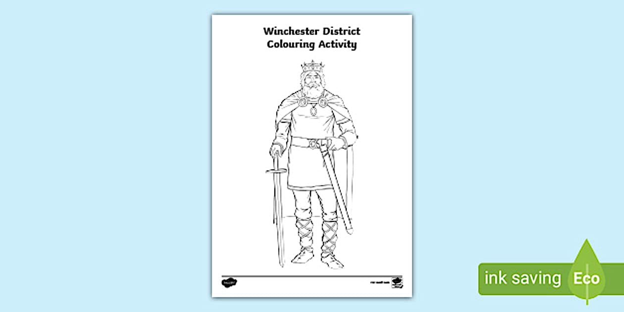 Winchester District Colouring Activity - Primary Resources