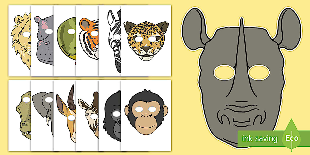 Story Role Play Masks to Support Teaching on Rumble in the Jungle