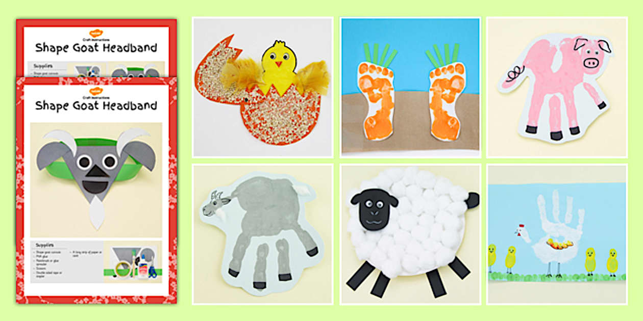 Farm Animals Activity Pack - Farm Craft Activities for Kids