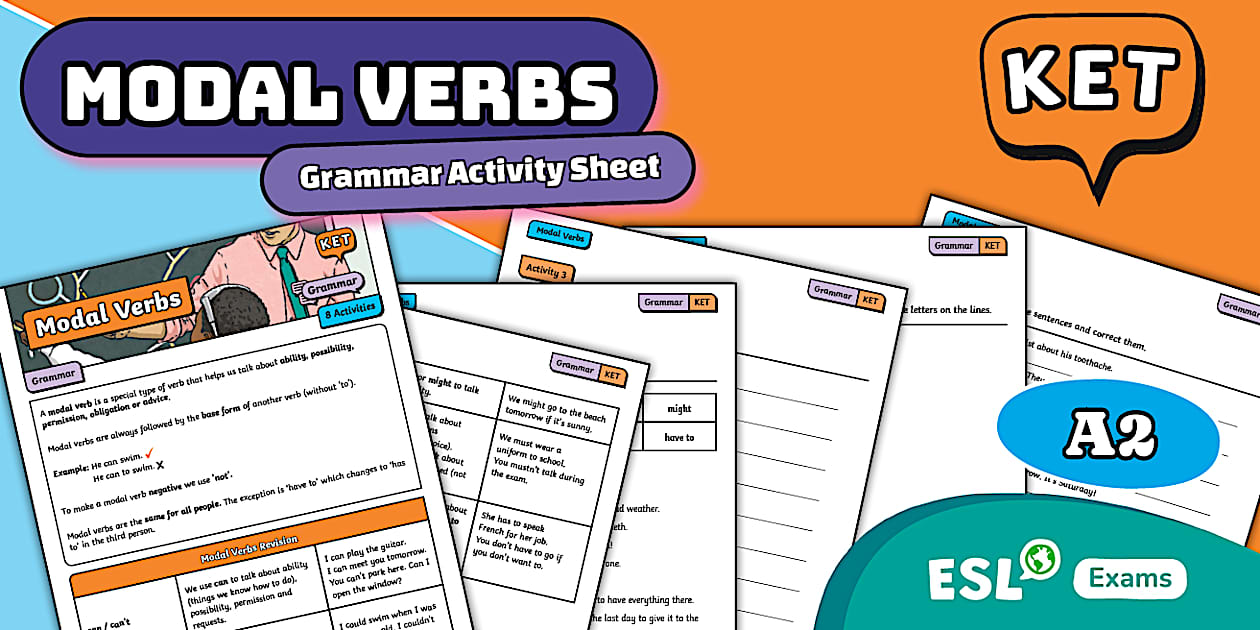 A2 Key (KET) - Modal Verbs Activity Sheet