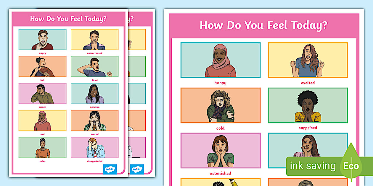 EAL Older Learners - How Do You Feel Today? - Twinkl