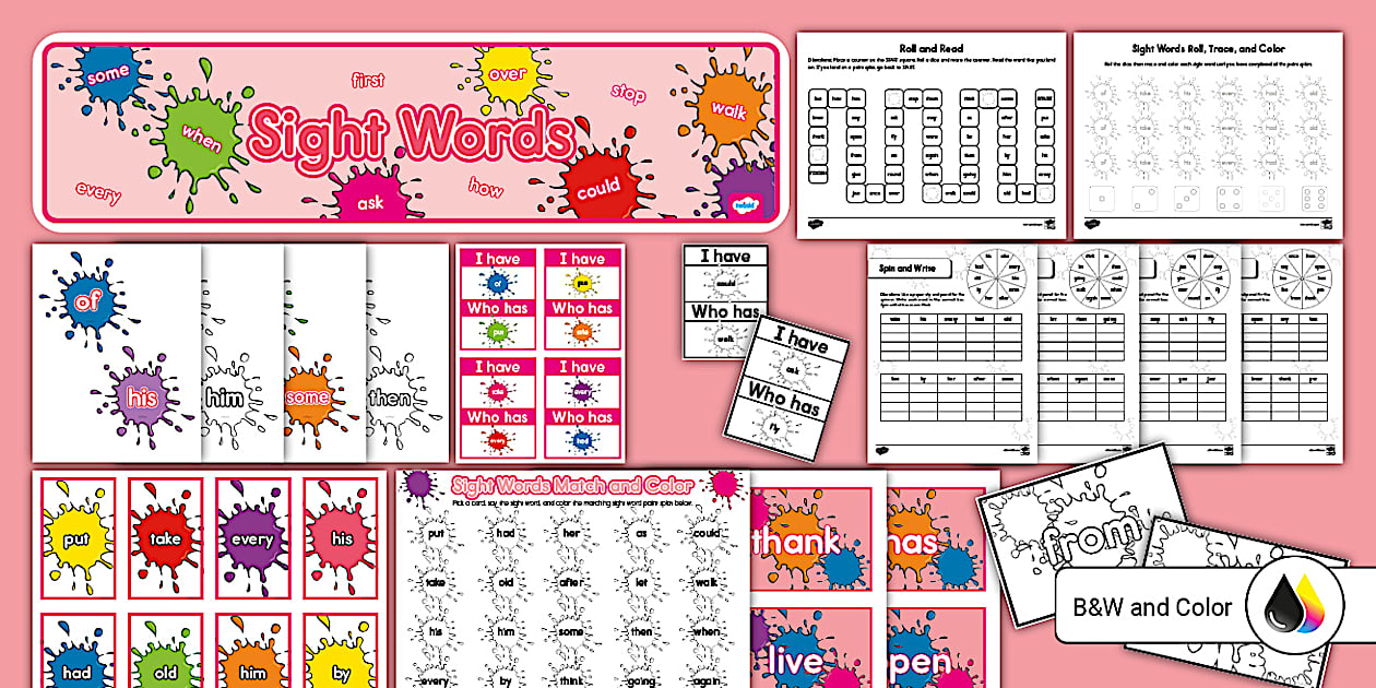 First Grade Sight Words Activity Pack - Twinkl