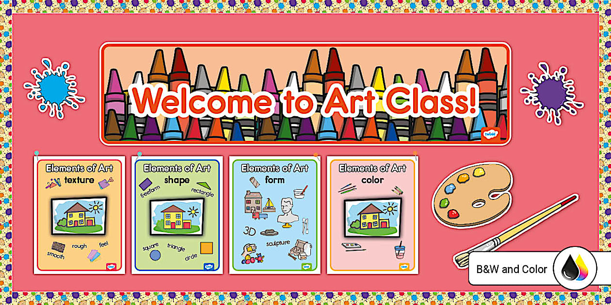 Art Class Bulletin Board Pack for K-2nd Grade | Twinkl USA