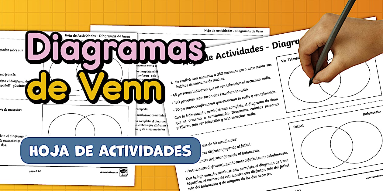 Hoja de Actividades Venn - Matemáticas - Twinkl Colombia