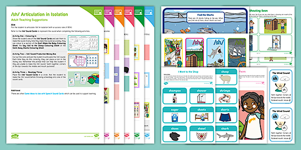 ‘sh’ Articulation Resource Pack - Speech Pathology