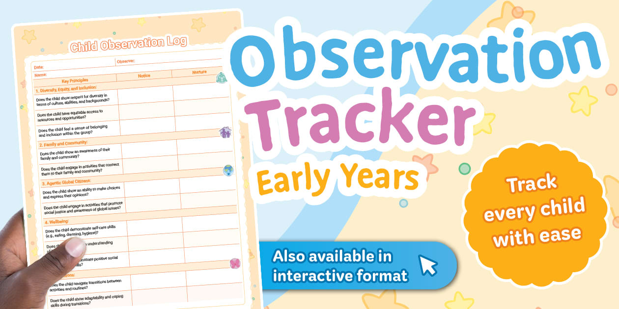 Early Years Observation Tracker