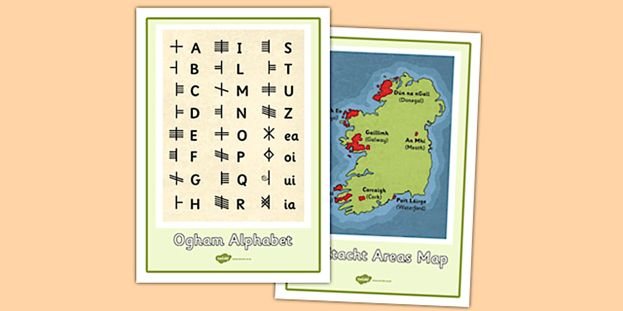 The Irish Language Decline and Revival Display Posters