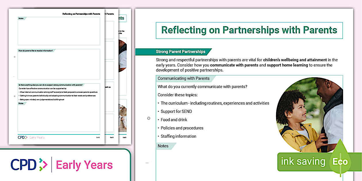 Reflecting on Parent Partnerships | EYFS | CPD | Twinkl