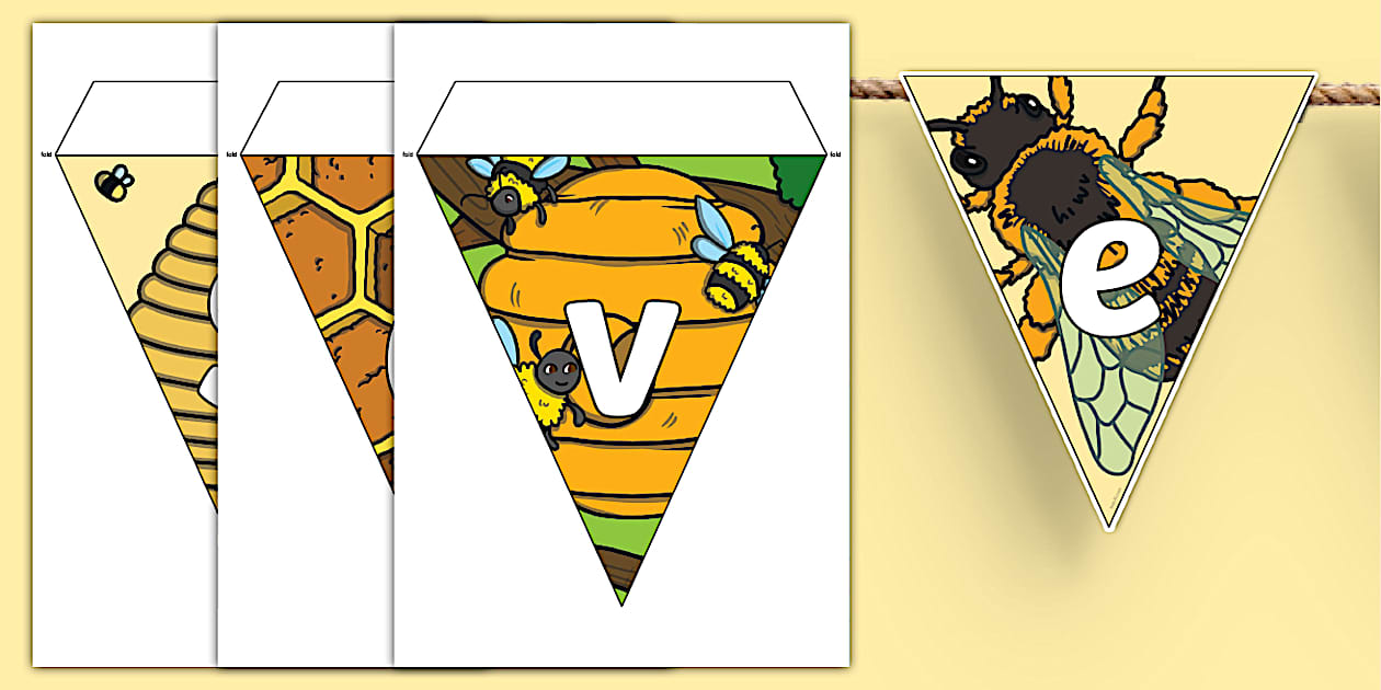 Save the Bees Display Bunting (teacher made) - Twinkl