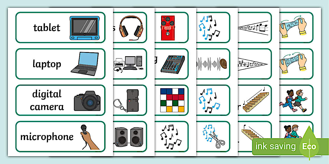 👉 KS1 Music Technology Word Cards (teacher made) - Twinkl
