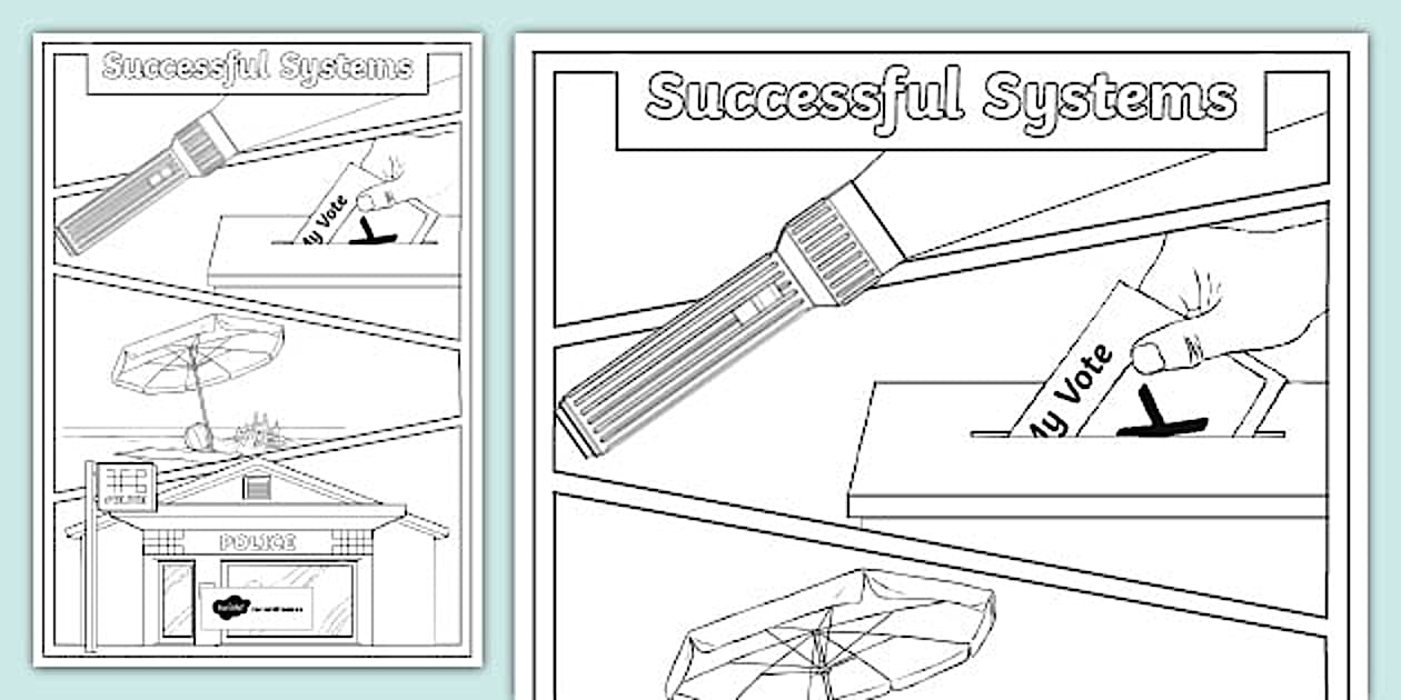 Successful Systems Year 5 IU Title Colouring Page - Twinkl