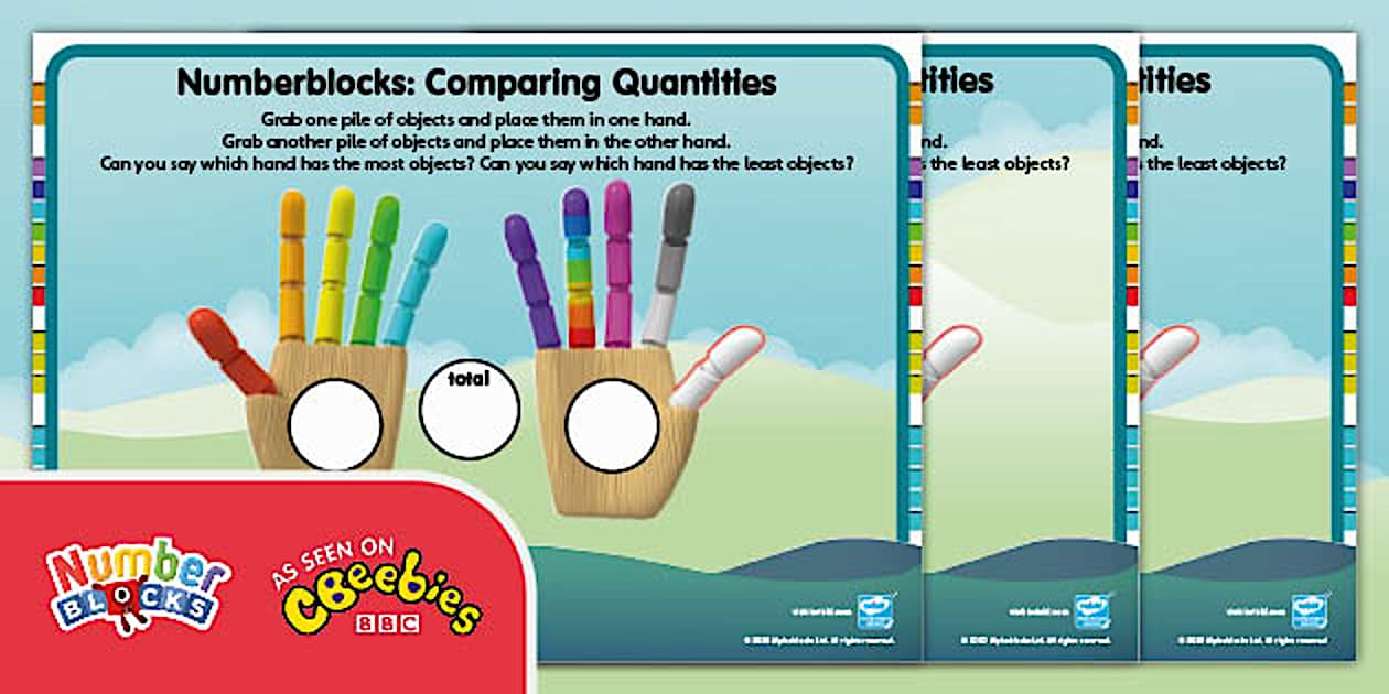 Numberblocks: Comparing Quantities Grab Mats (teacher made)