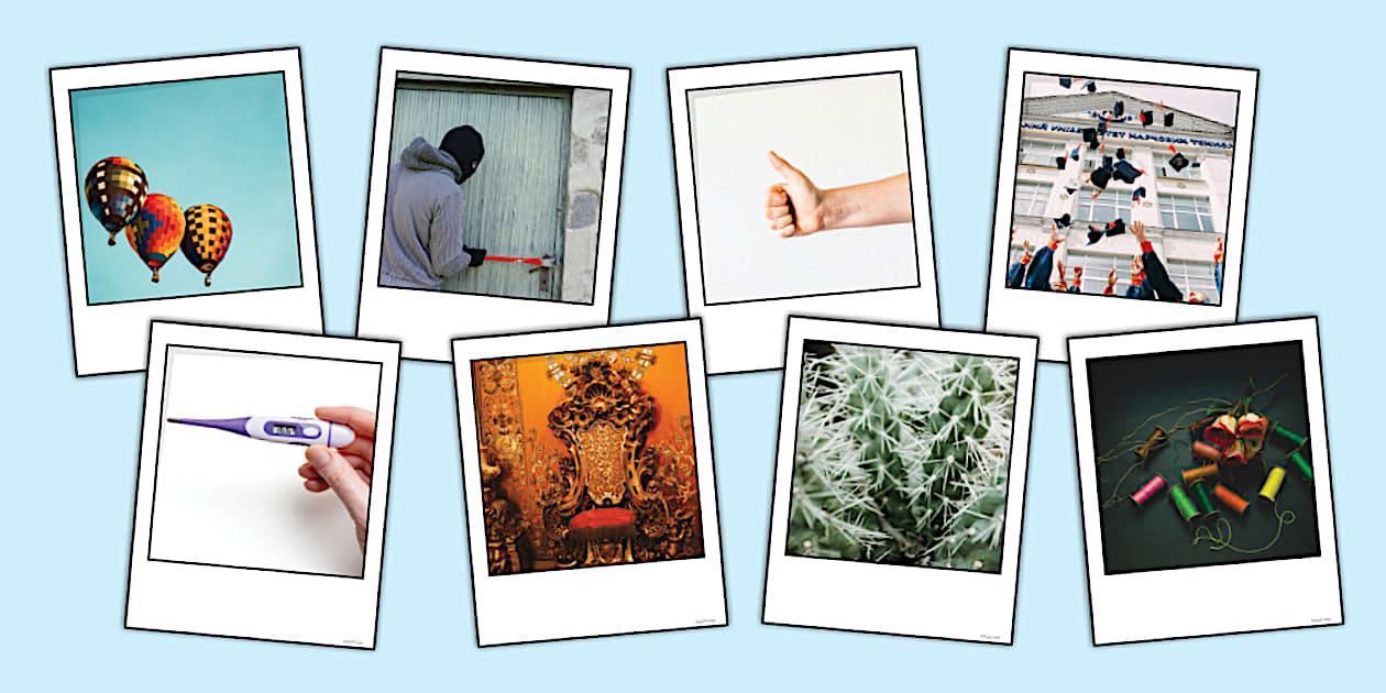 Initial 'Th' Sound Instant Photo Style Display Images