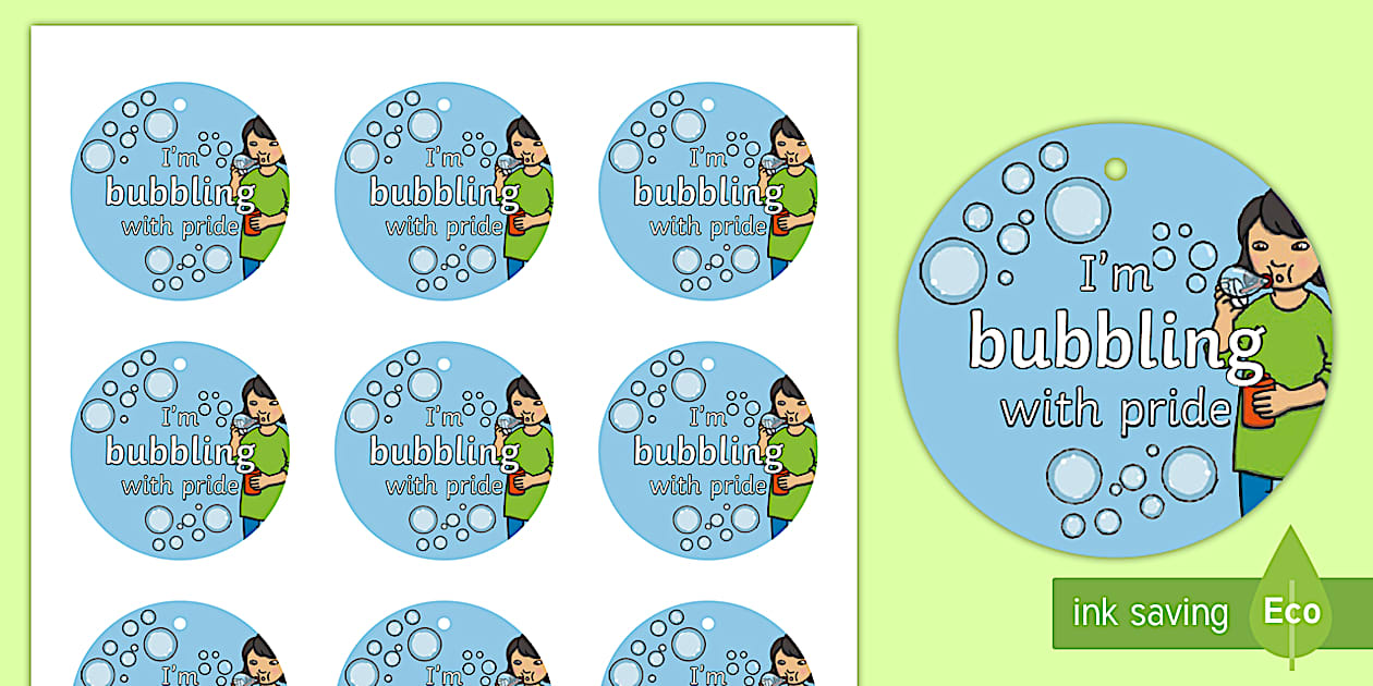 Editable Bubbles Gift Labels (teacher made) - Twinkl