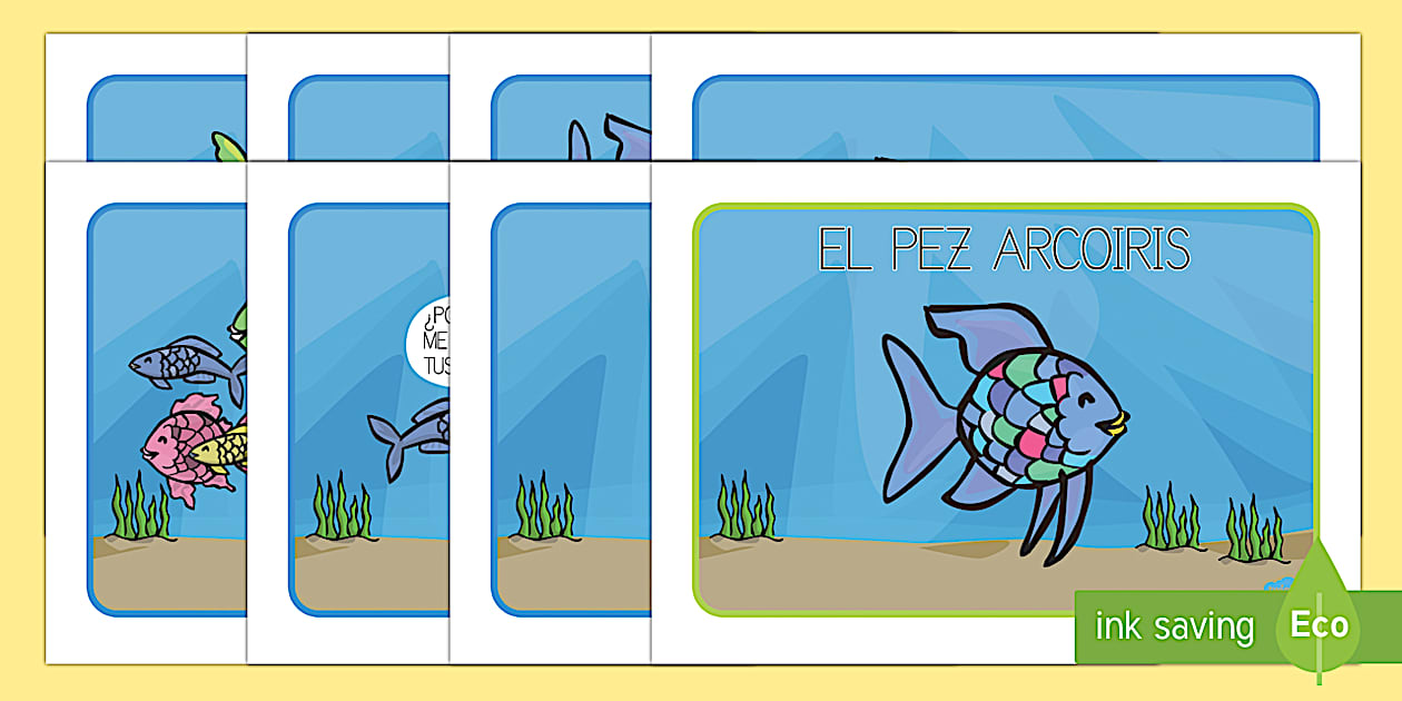 Actividad de secuenciar un cuento - El pez arcoiris