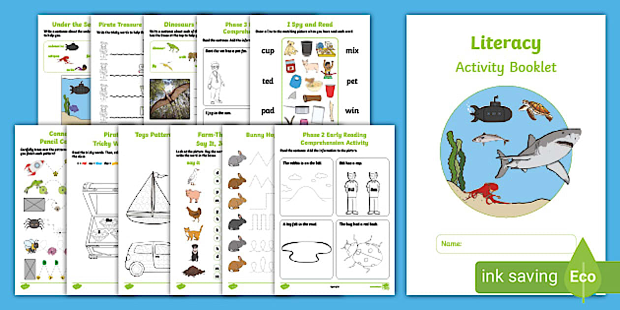 EYFS Literacy Activity Booklet (teacher made) - Twinkl