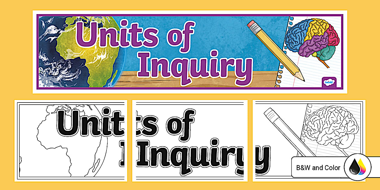 Units of Inquiry Banner (teacher made) - Twinkl