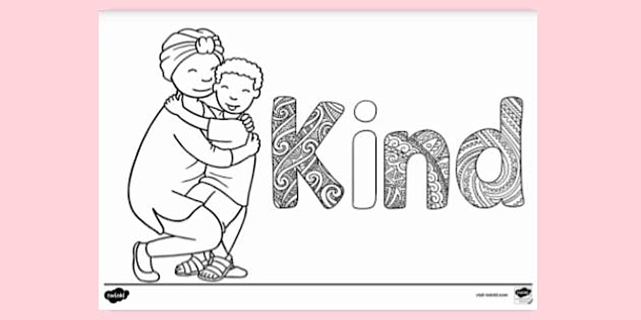 Be Kind Colouring Sheet | Colouring Sheets (teacher made)