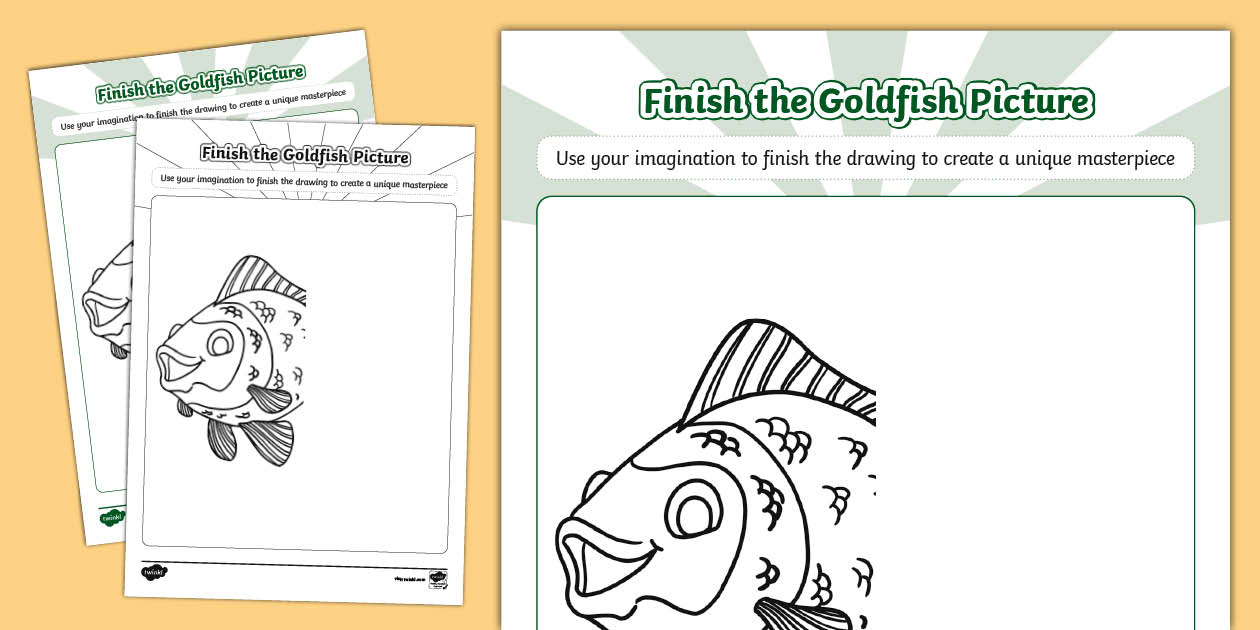Finish the Goldfish Picture - Twinkl Art (teacher made)