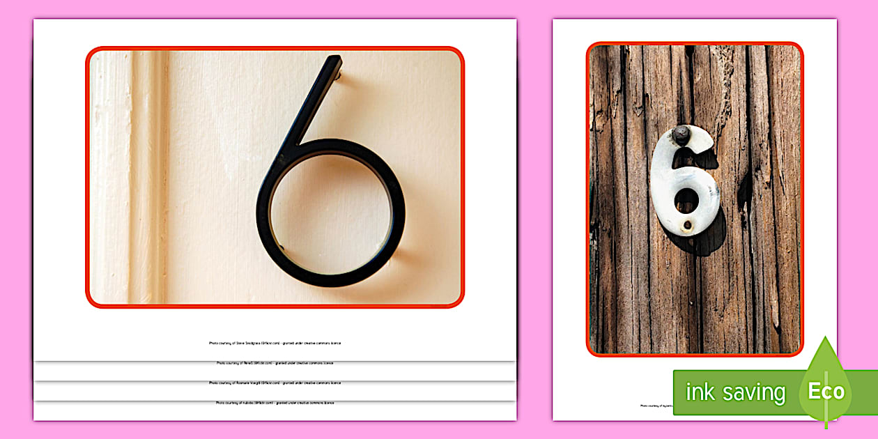 All About the Number '6' Photo Pack (Hecho por educadores)