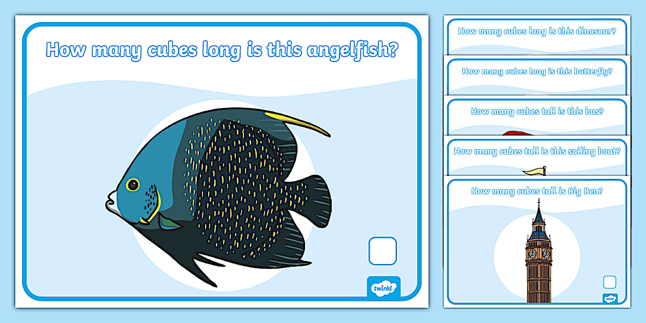 Measuring with Cubes Activity Mats (teacher made) - Twinkl